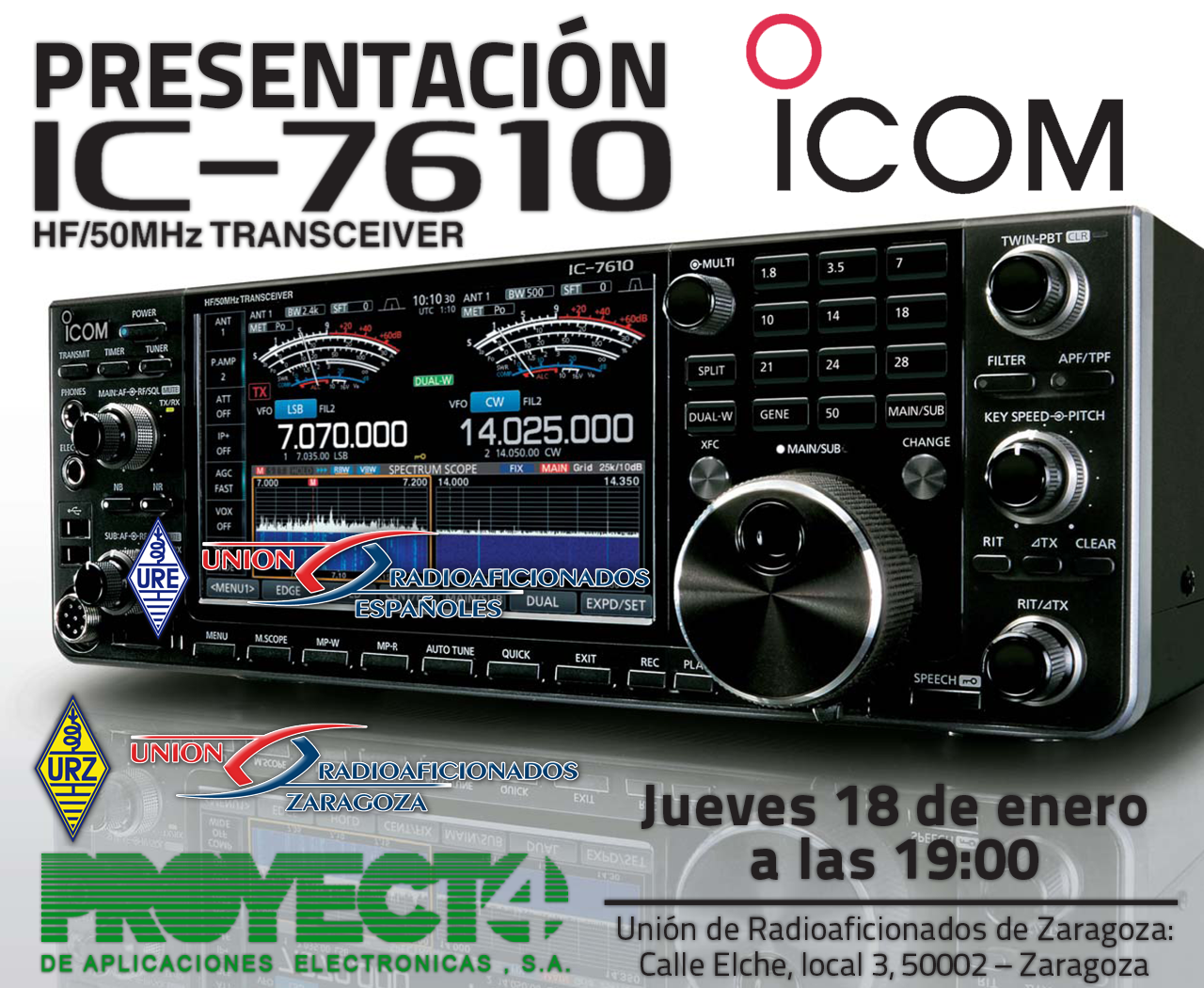 ACTIVIDAD EXTRAORDINARIA EN URZ – PRESENTACIÓN DE ICOM España - Unión ...